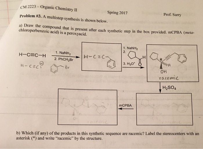 Solved A multistep synthesis is shown below. Draw the | Chegg.com