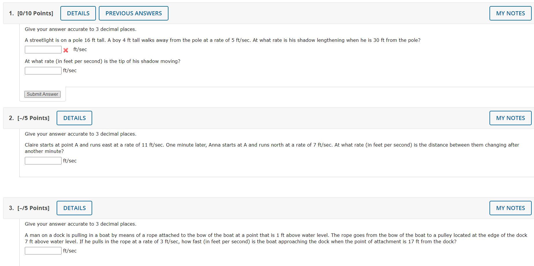 Solved 1. [0/10 Points] DETAILS PREVIOUS ANSWERS MY NOTES | Chegg.com