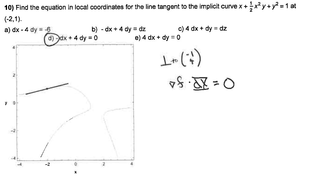 Solved 10) Find the equation in local coordinates for the | Chegg.com