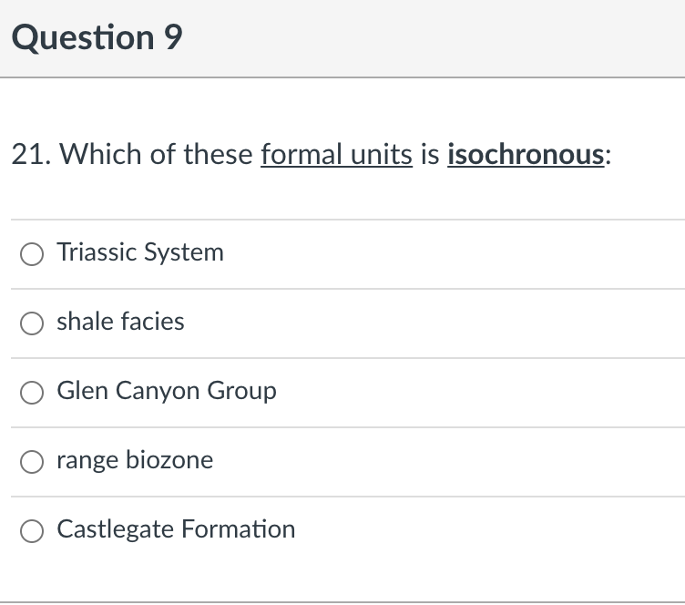 Solved Question 9 21. Which of these formal units is | Chegg.com