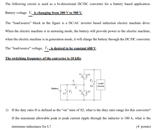 Solved The following circuit is used as a bi-directional | Chegg.com