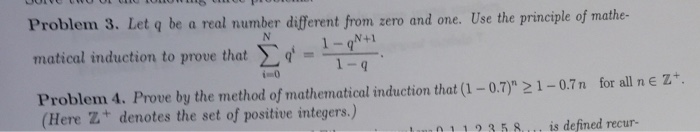 Solved ero and one. Use the principle of mathe- N+1 matical | Chegg.com