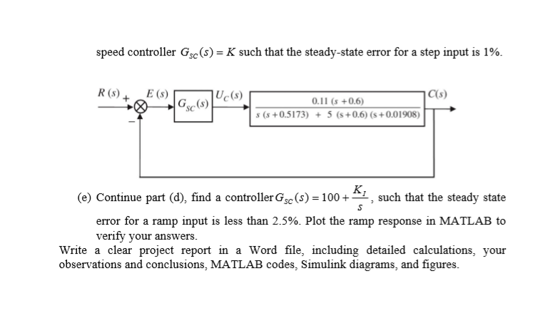 Solved The block diagram of a possible cascade control | Chegg.com