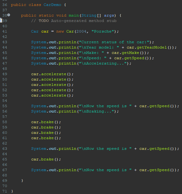 Solved Revise the such that: - If speed is greater than 30 | Chegg.com