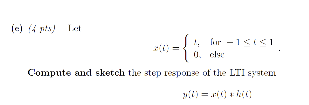 Solved Question \#4: Consider the continuous-time, linear | Chegg.com Solved Question \#4: Consider the continuous-time, linear | Chegg.com