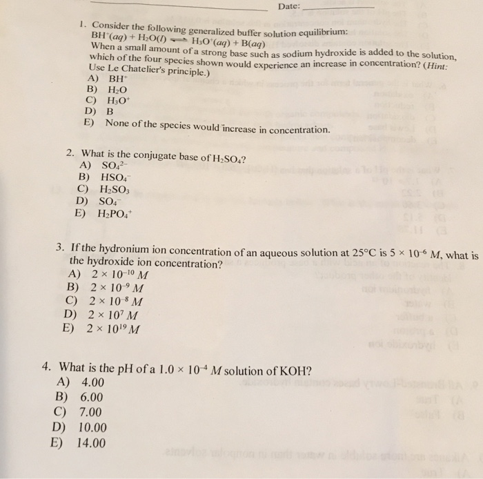 Solved Date: I. Consider the following generalized buffer | Chegg.com