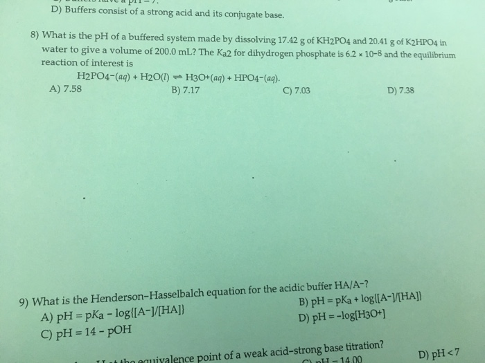 Solved what is the pH of a solution prepared by mixing 50mL | Chegg.com