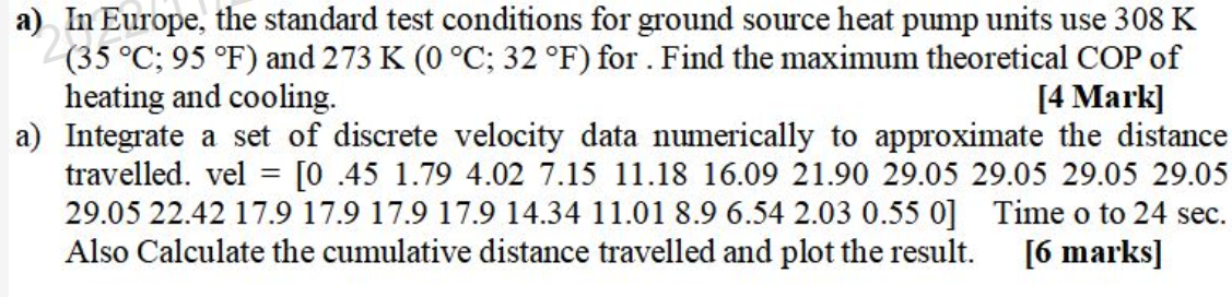 Solved a) In Europe, the standard test conditions for ground | Chegg.com