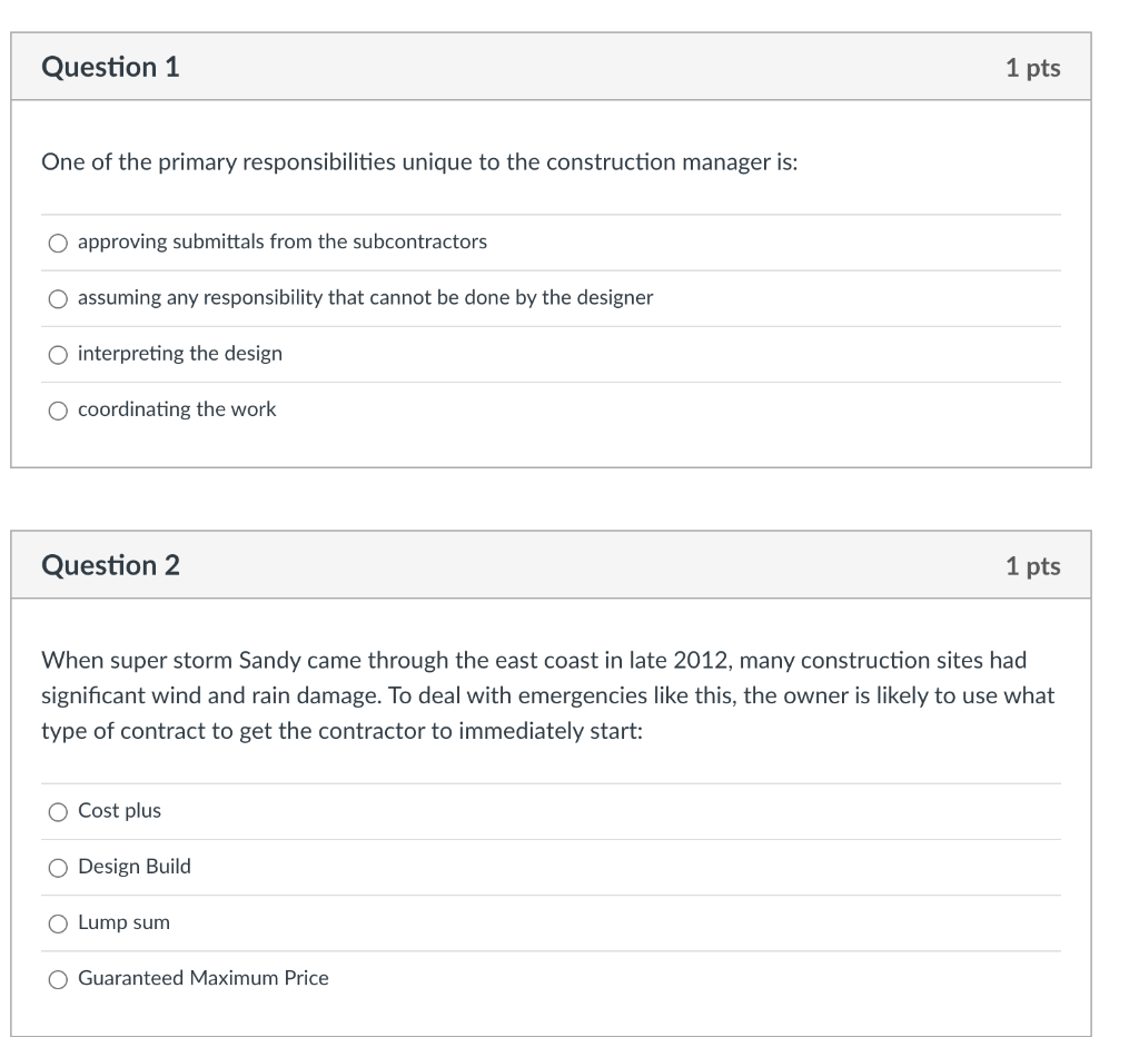 Solved One of the primary responsibilities unique to the | Chegg.com