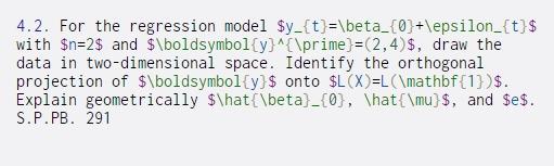Solved 4.2. For the regression model | Chegg.com