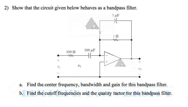 Solved Show that the circuit given below behaves as a | Chegg.com