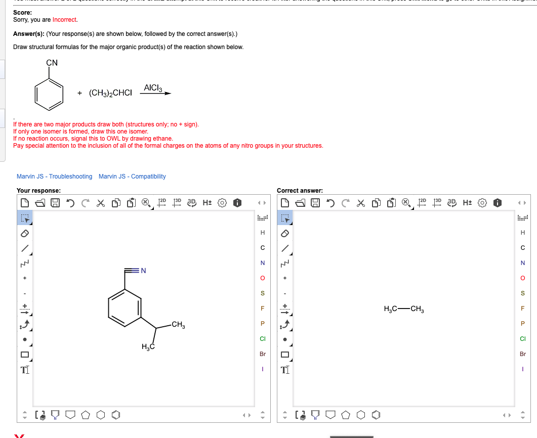 Solved Score: Sorry, you are Incorrect. Answer(s): (Your | Chegg.com