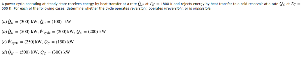 Solved A power cycle operating at steady state receives | Chegg.com