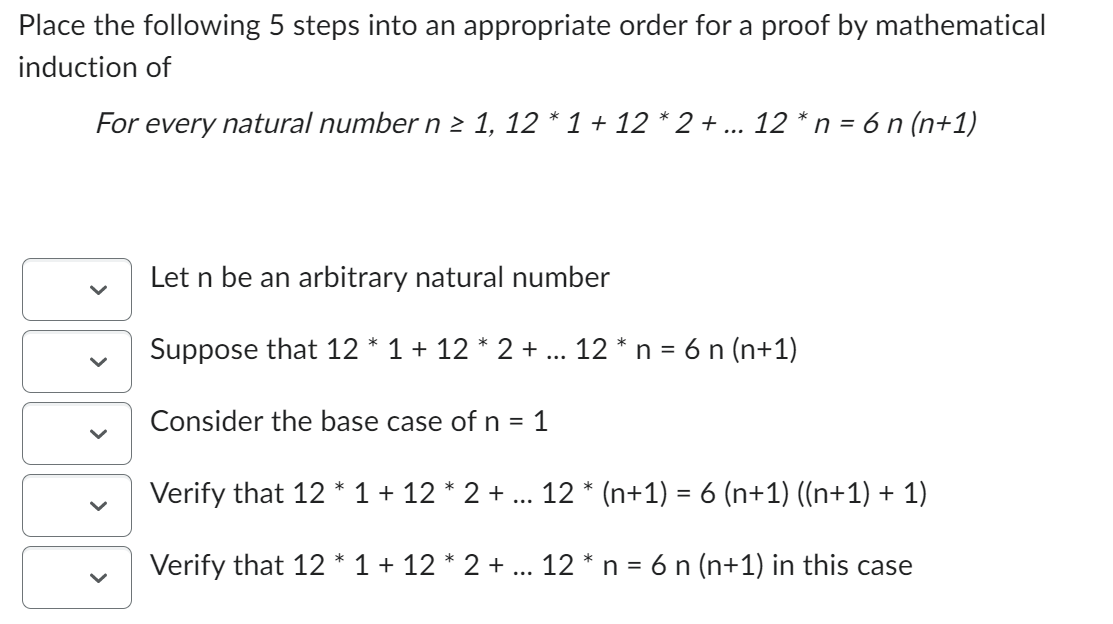 Solved Place the following 5 steps into an appropriate order | Chegg.com