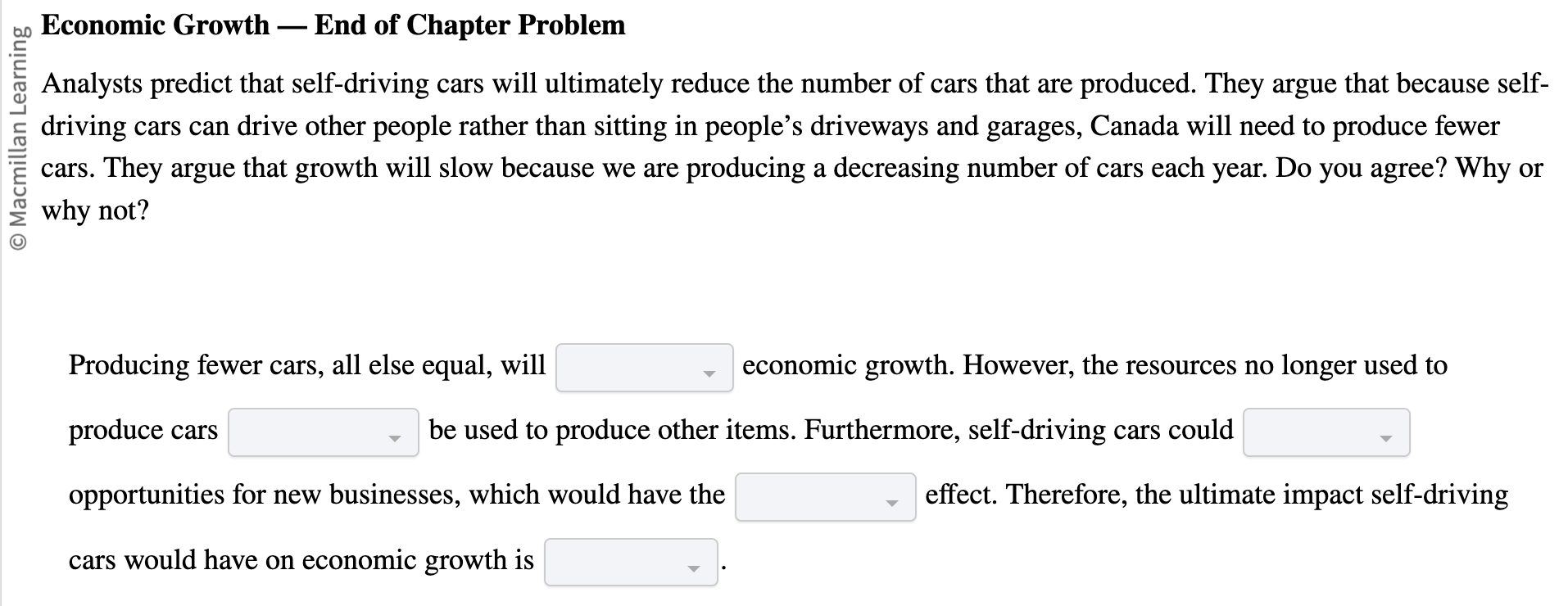 Solved Economic Growth - ﻿End of Chapter ProblemAnalysts | Chegg.com