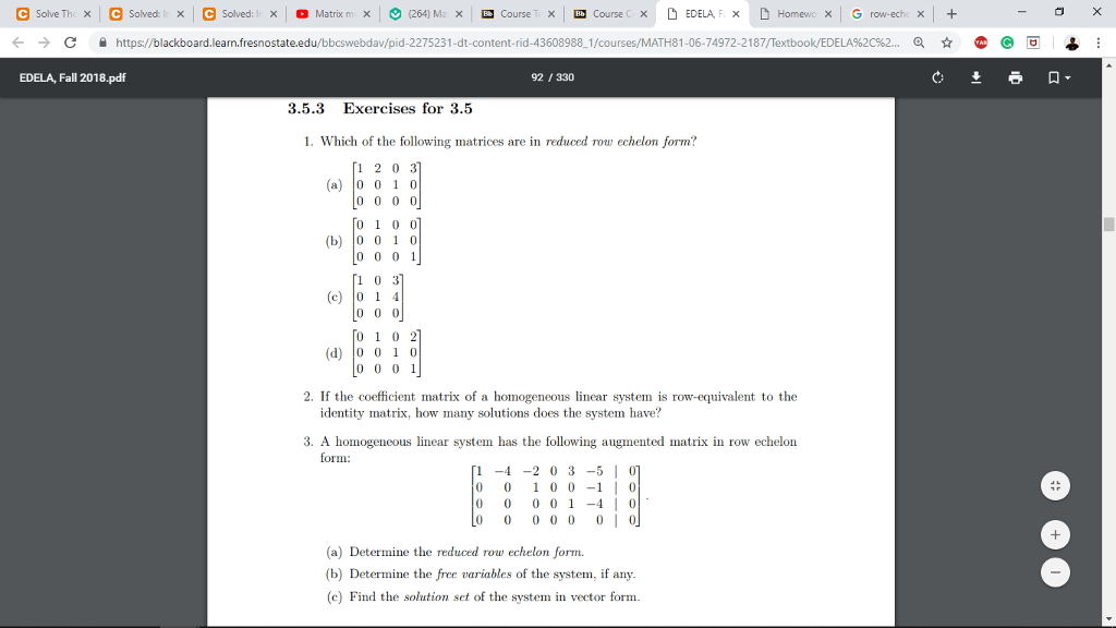 Solved ← → С 을 https://blackboard learn | Chegg.com