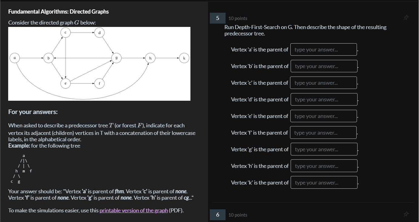 Solved • Breadth-First-Search, on directed and undirected | Chegg.com