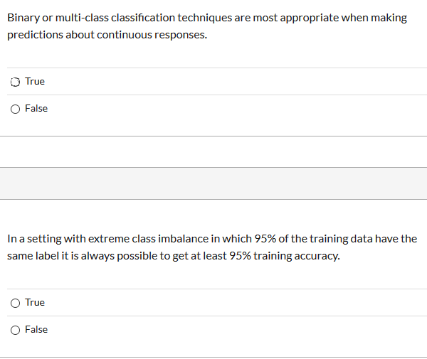 Solved Binary or multi-class classification techniques are | Chegg.com