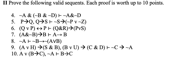 Solved Please prove the valid sequence with Natural | Chegg.com