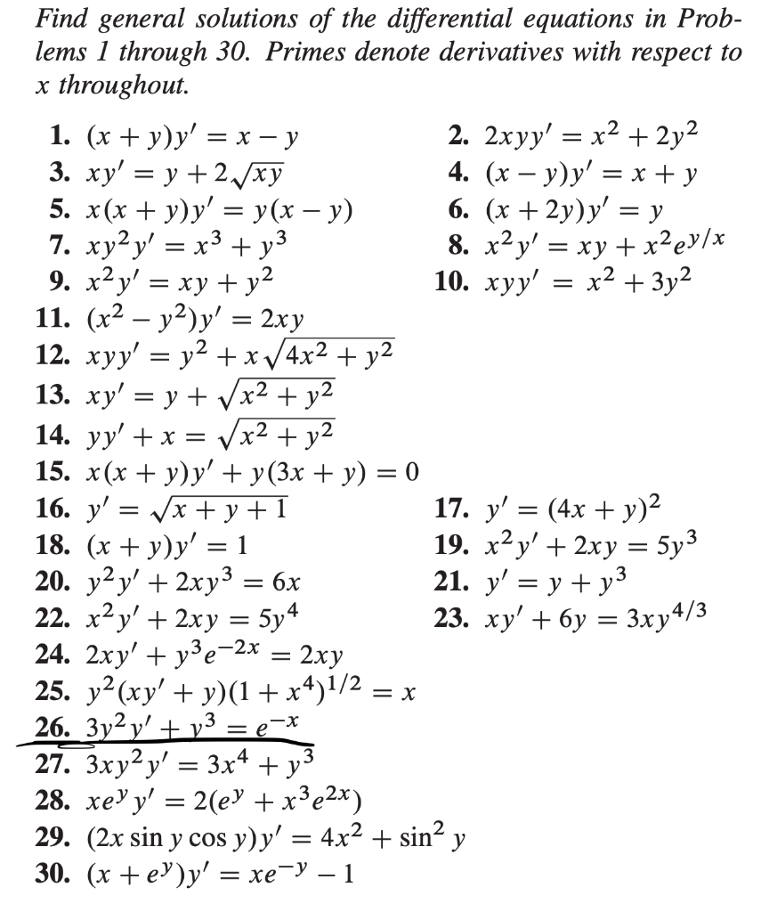 Solved In Problems 31 through 42, verify that the given | Chegg.com