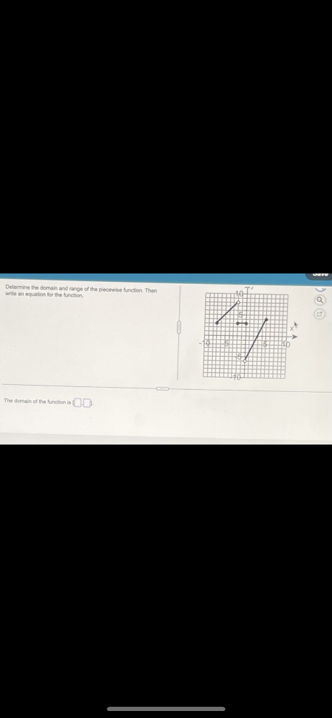Solved Determine The Domain And Range Of The Piecewise