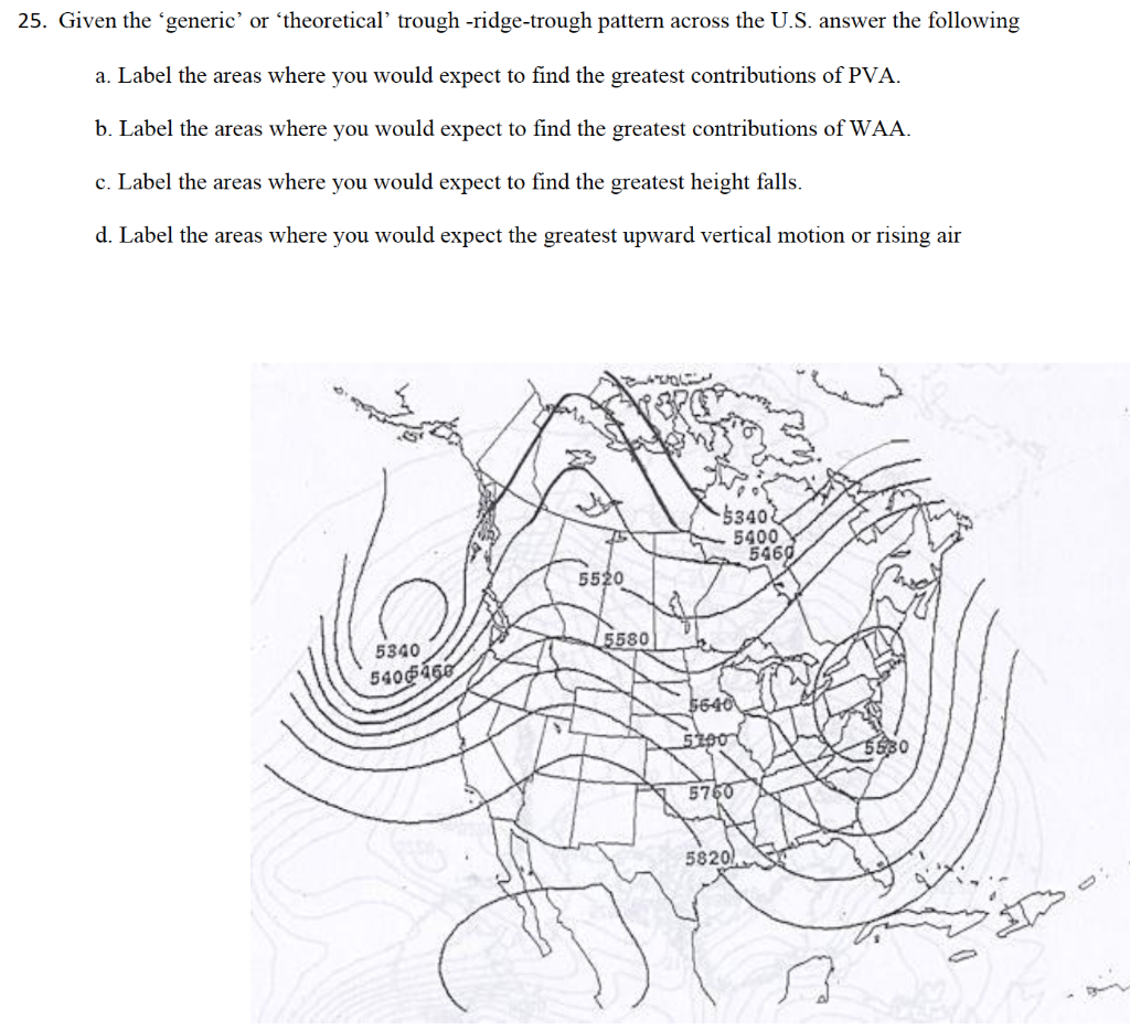 25. Given the 'generic' or 'theoretical trough | Chegg.com