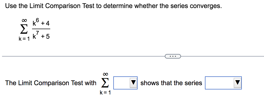 Solved Use the Limit Comparison Test to determine whether | Chegg.com