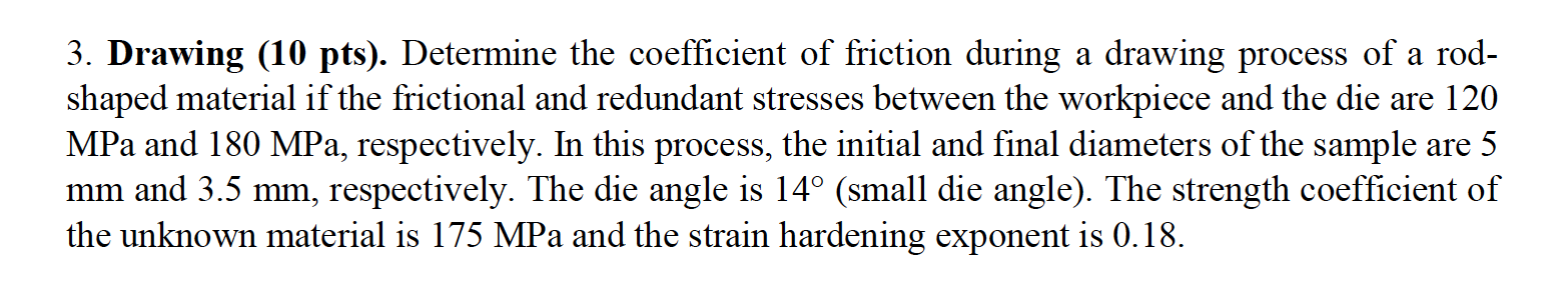 Solved 3. Drawing (10 pts). Determine the coefficient of | Chegg.com