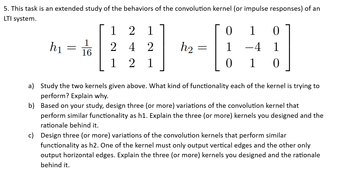 Solved 5. This task is an extended study of the behaviors of | Chegg.com