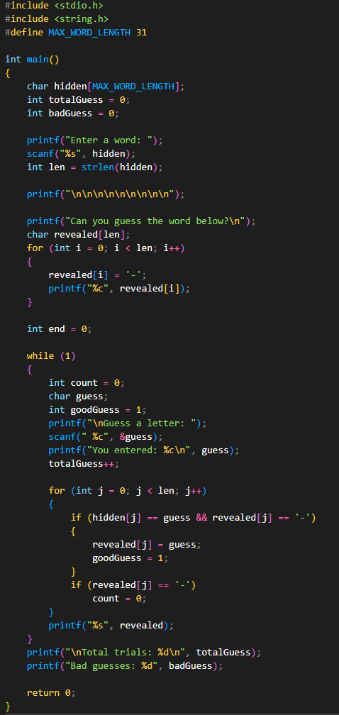 Solved Hello, I'm trying to finish this code but can't seem | Chegg.com