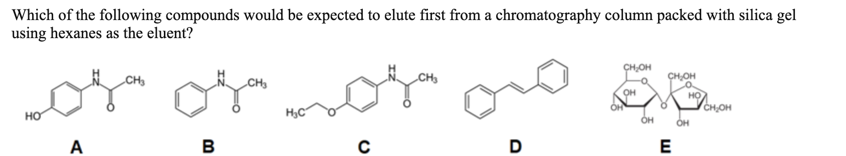 Solved Which of the following compounds would be expected to | Chegg.com