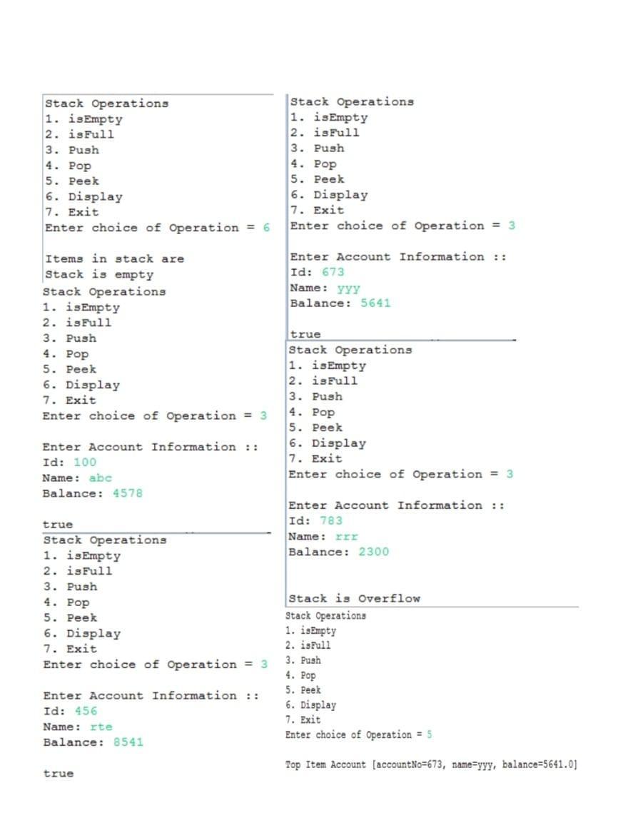 Solved You have one stack test class and a Match brackets | Chegg.com