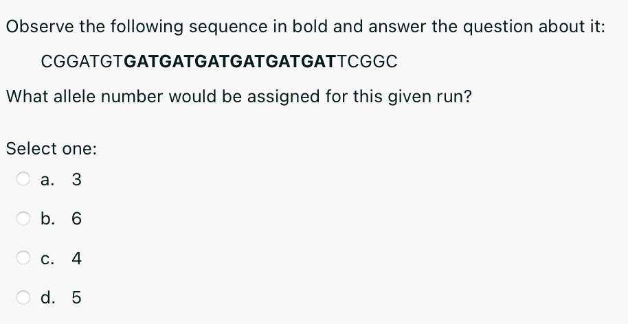 Solved Observe the following sequence in bold and answer the | Chegg.com