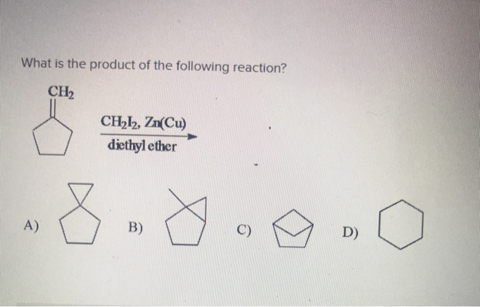 Solved What is the product of the following reaction? (1) [ | Chegg.com