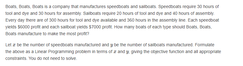 Solved Consider The Following System Of Linear Inequalties