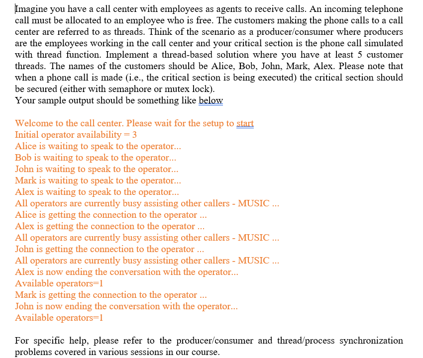 Imagine you have a call center with employees as | Chegg.com