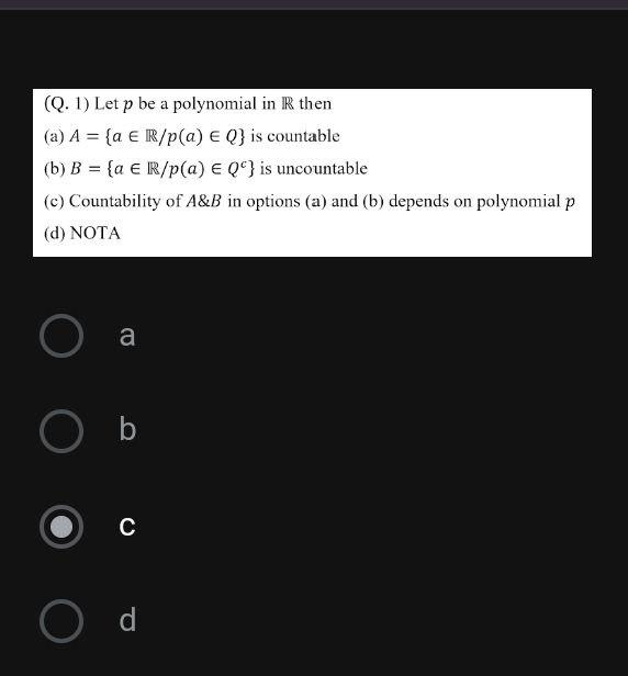 Solved (Q. 1) Let p be a polynomial in R then (a) | Chegg.com