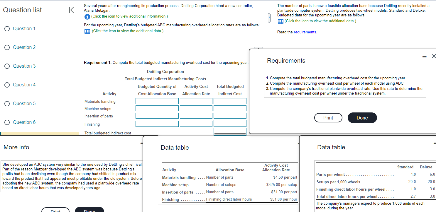 Solved Question list Question 1 Question 2 Question 3 | Chegg.com