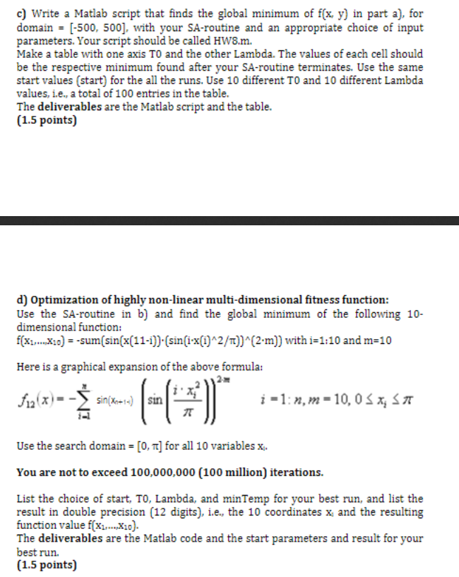a) Create a Matlab function plotFun.m that plots the | Chegg.com