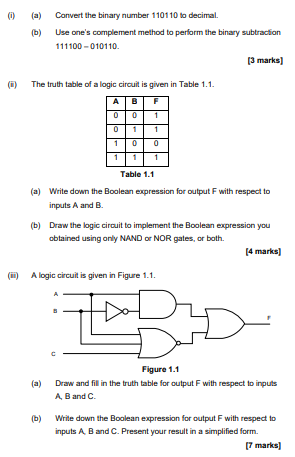Solved (0) (a) Convert the binary number 110110 to decimal. | Chegg.com