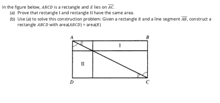 Solved In the figure below, ABCD is a rectangle and Elies on | Chegg.com