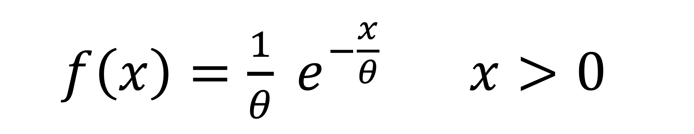 Solved f(x)=θ1e−θxx>0 | Chegg.com
