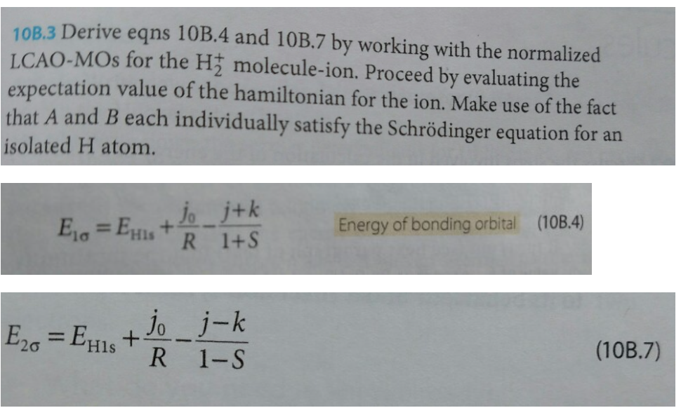 Solved 10B.3 Derive eqns 10B.4 and 10B.7 by working with the | Chegg.com