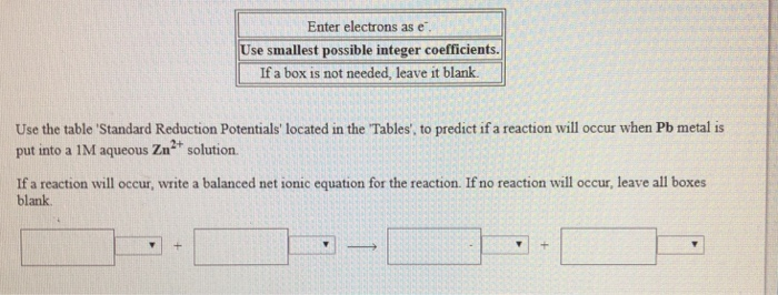 Solved Enter electrons ase Use smallest possible integer | Chegg.com