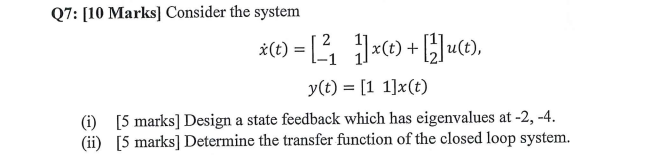 Solved Q6: [15 Marks] Given an LTI system with transfer | Chegg.com