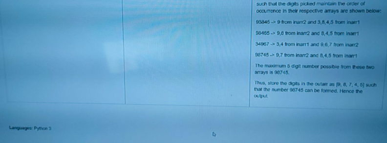 Solved Consider two integer arrays inarr1 and inarr2 of | Chegg.com