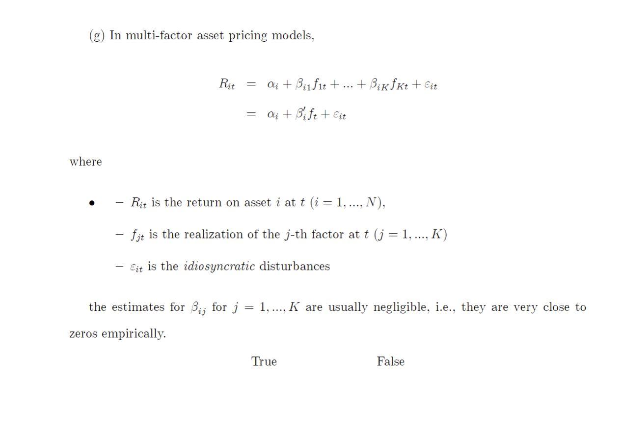 Solved 4. Indicate whether the following statements are true | Chegg.com