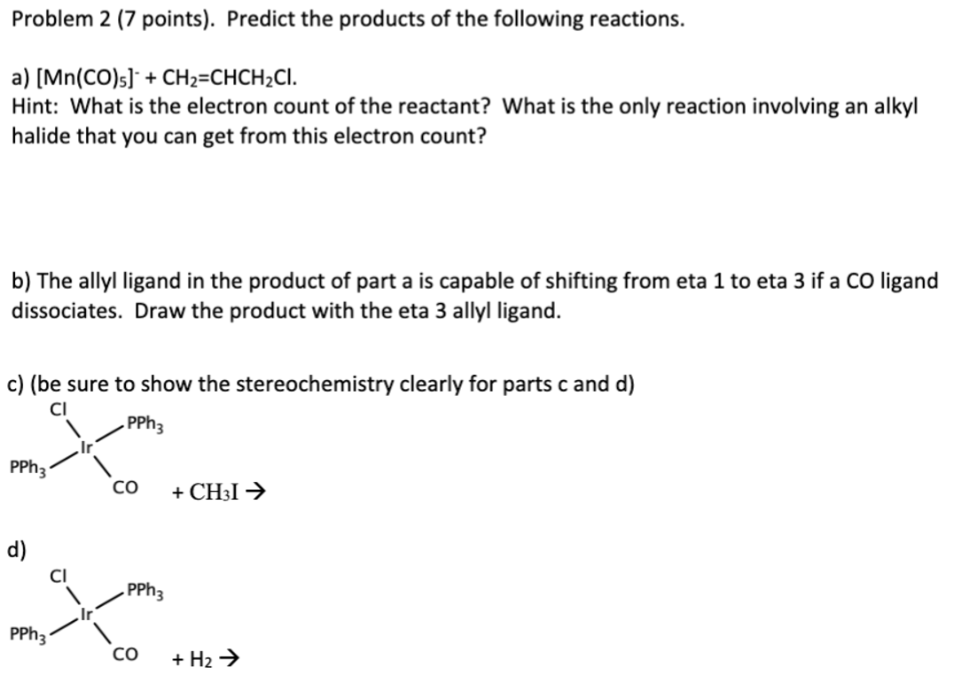 Solved Predict the products of ﻿the following reactions.a: | Chegg.com