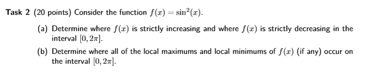 Solved Task 2 20 ﻿points ﻿consider The Function 6649