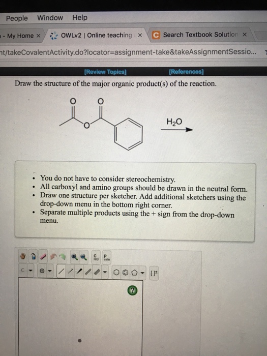 Solved Draw the major organic product of the reaction A)B) | Chegg.com